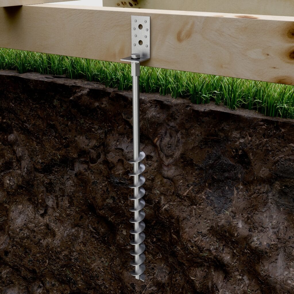 Screw Piles Deck Foundation | GroundPlug® UK