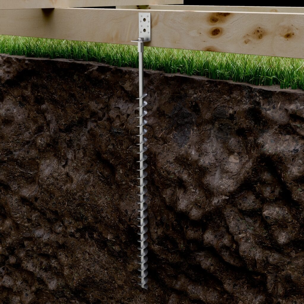 GroundPlug® Twister™ M12/1000mm Screw Pile - GroundPlug® UK